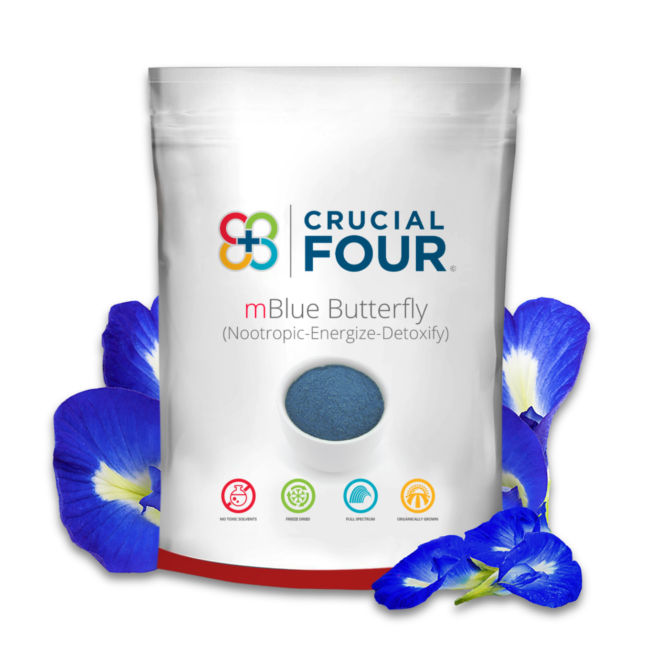 mBlue Butterfly | Brain Boosting Nootropic – Crucial FOUR | Feel ...